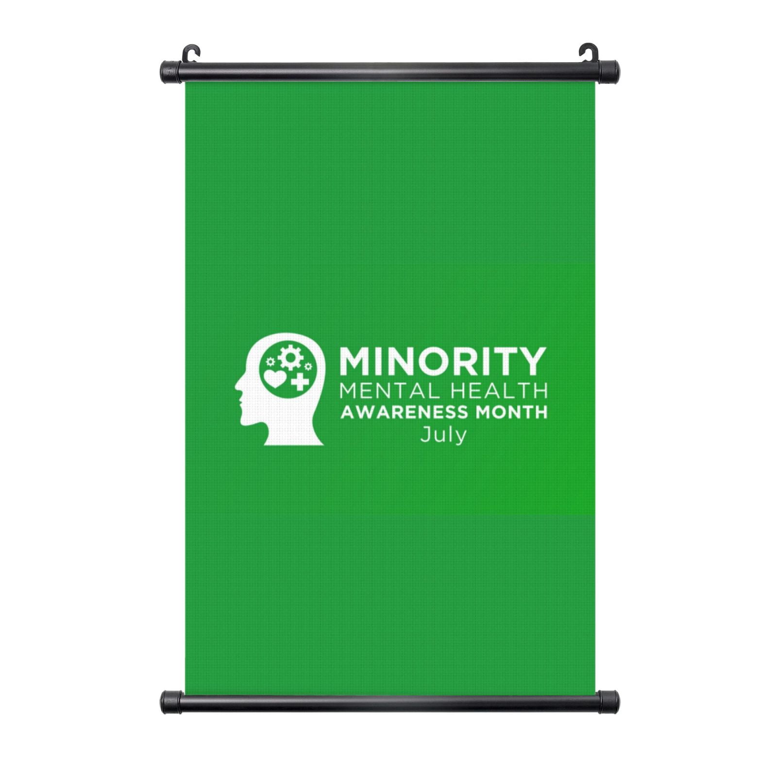 In July I Wear Green For Minority Mental Health Awareness Month Poster ...