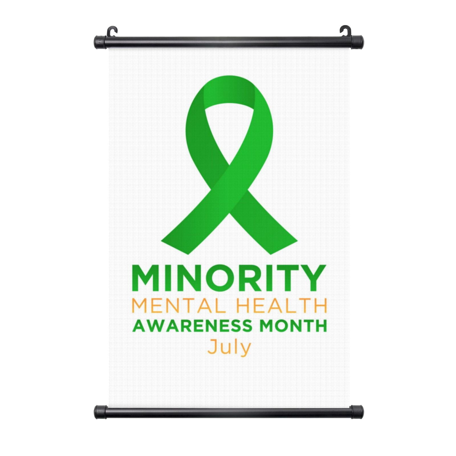 In July I Wear Green For Minority Mental Health Awareness Month Poster ...