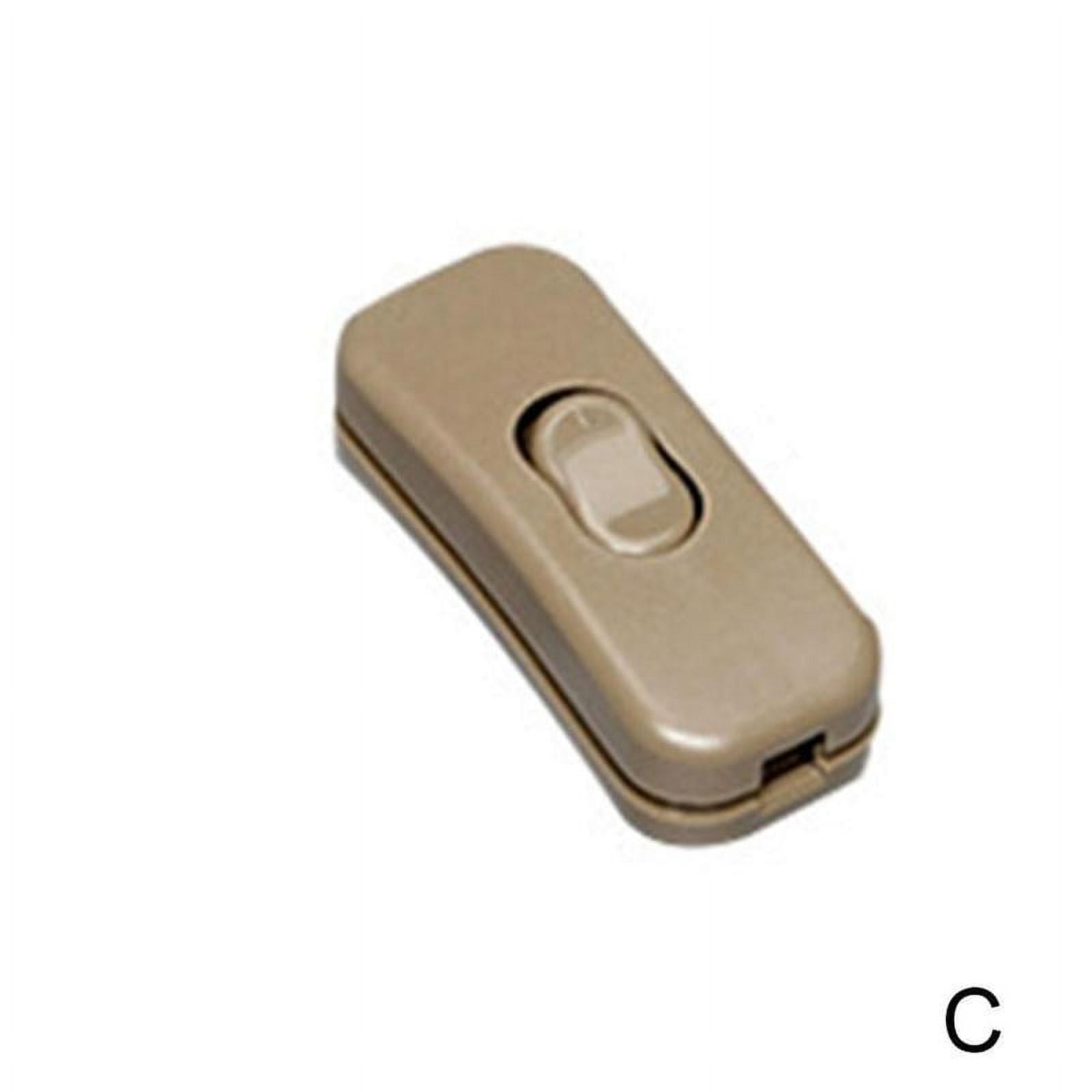 In Line ON/OFF Rocker Light Switch 2A for 2 or 3 Core Flex Cable 4 ...