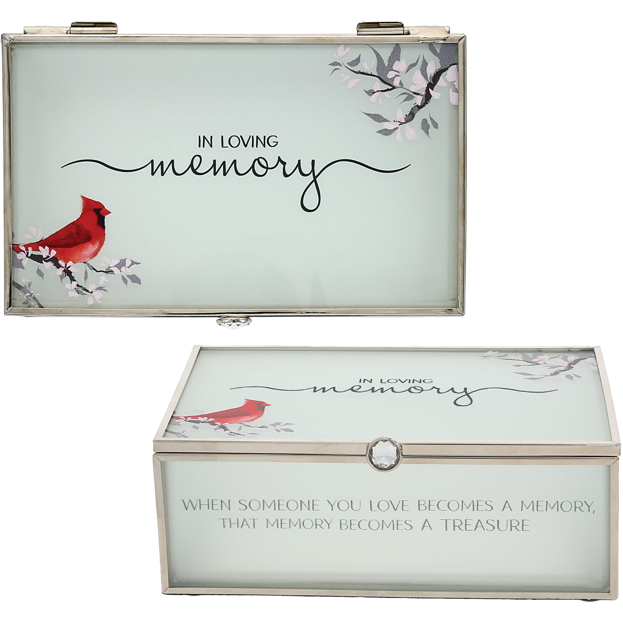In Loving Memory - 6" x 3.5" Glass Keepsake Box - Walmart.com