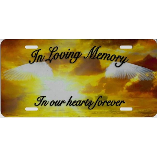 In Loving Memory Memorial License Plate - Walmart.com