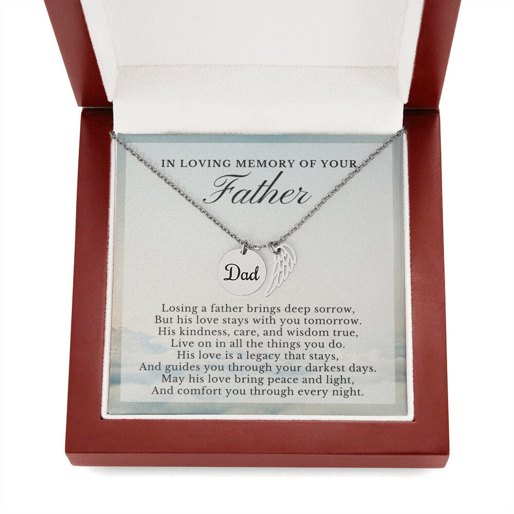 In Loving Memory of Your Father, Remembrance Poem, Dad Memorial Angel ...
