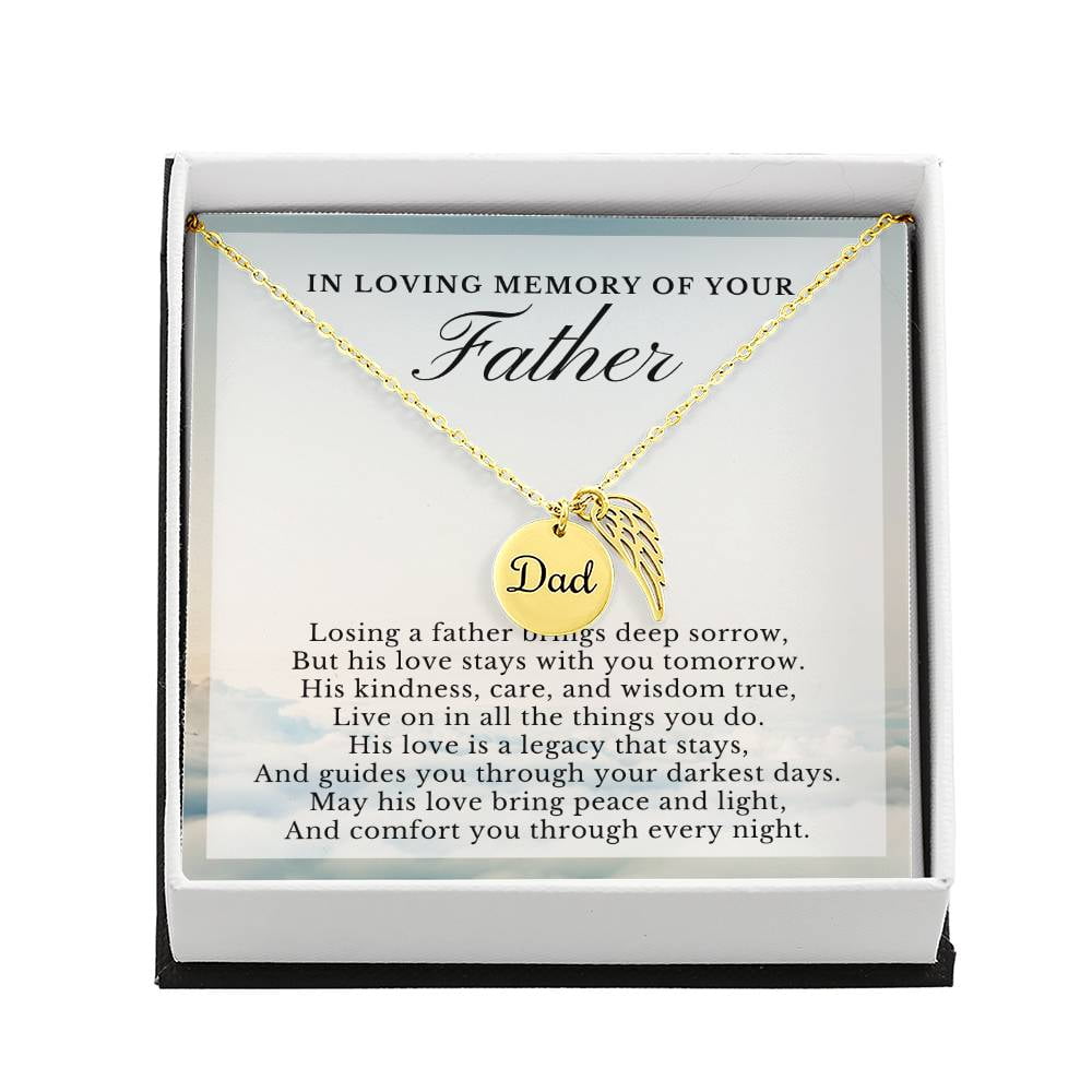 In Loving Memory of Your Father, Remembrance Poem, Dad Memorial Angel ...