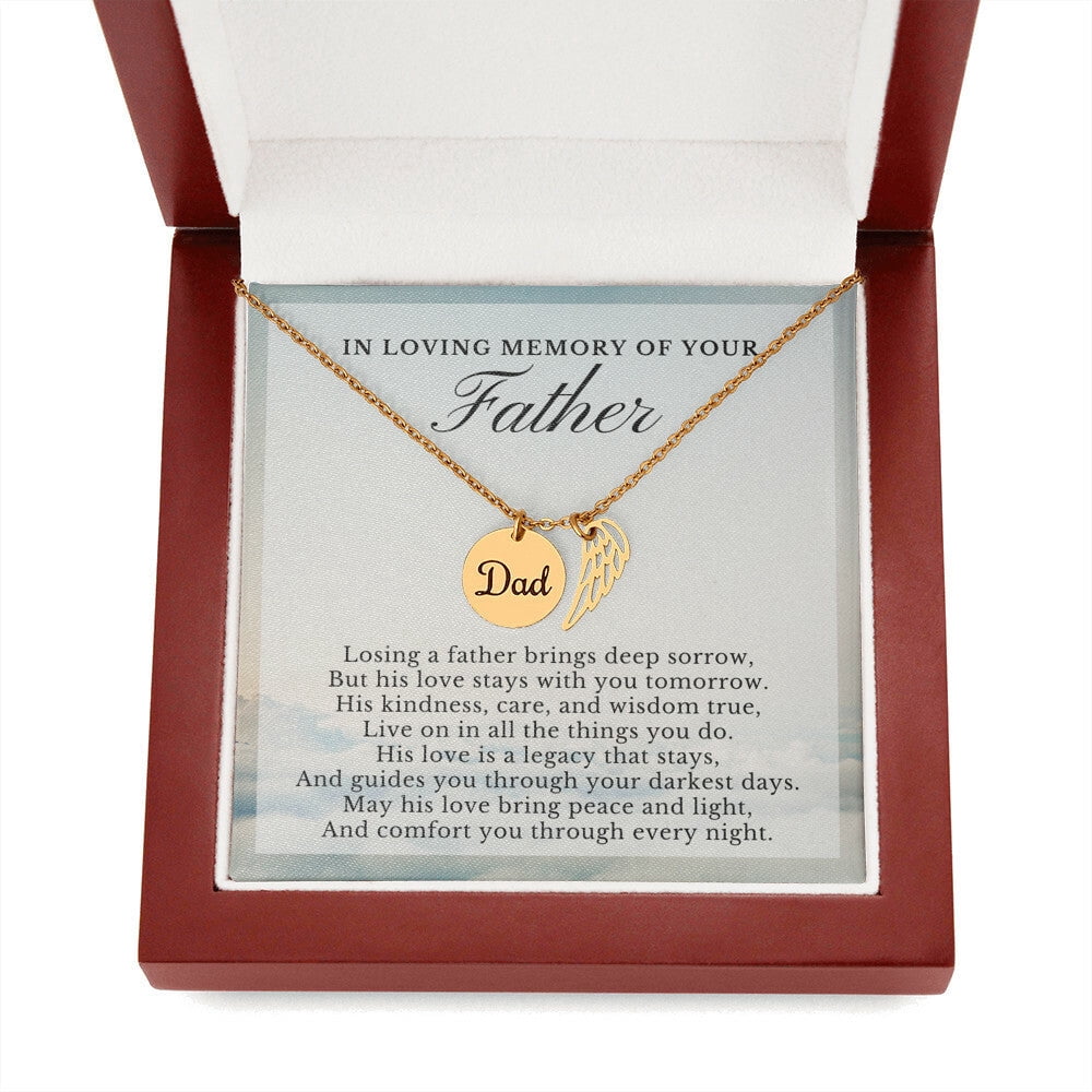 In Loving Memory of Your Father, Remembrance Poem, Dad Memorial Angel ...