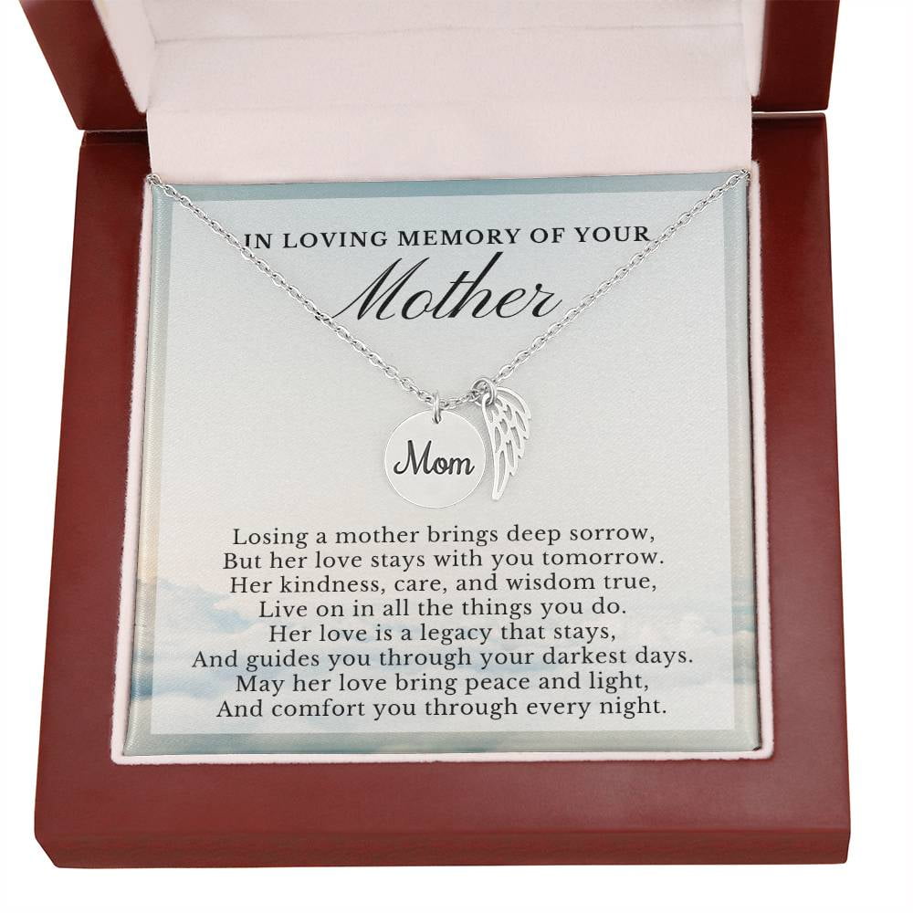 In Loving Memory of Your Mother, Remembrance Poem, Mom Memorial Angel ...