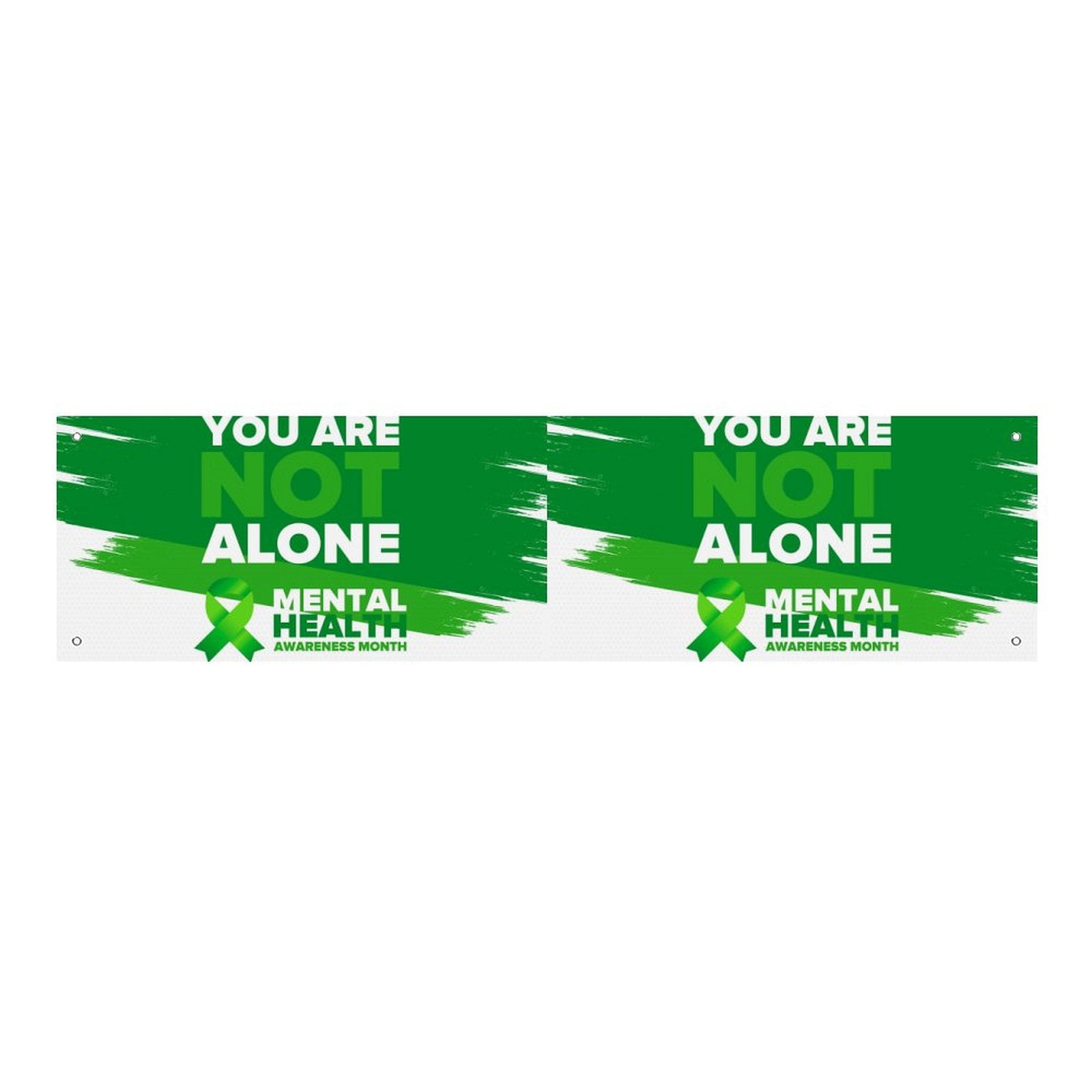 In May We Wear Green Mental Health Awareness Month Banners Flag Hanging ...
