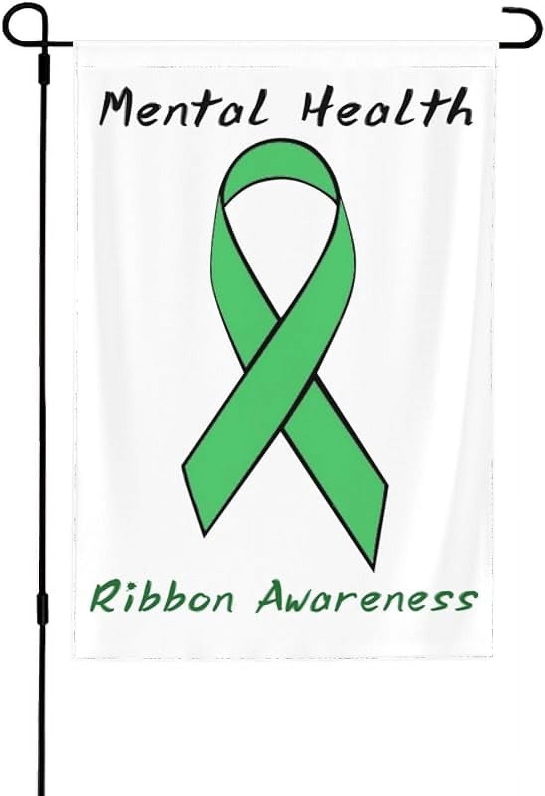 In May We Wear Green Mental Health Awareness Month Garden Flags 28 x 40 ...