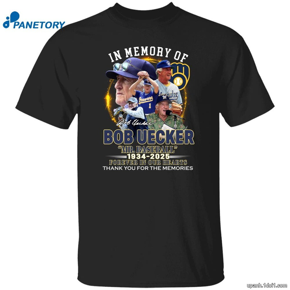 In Memory Of Bob Uecker Mr Baseball 1934 2025 Shirt,Royal Blue Color ...