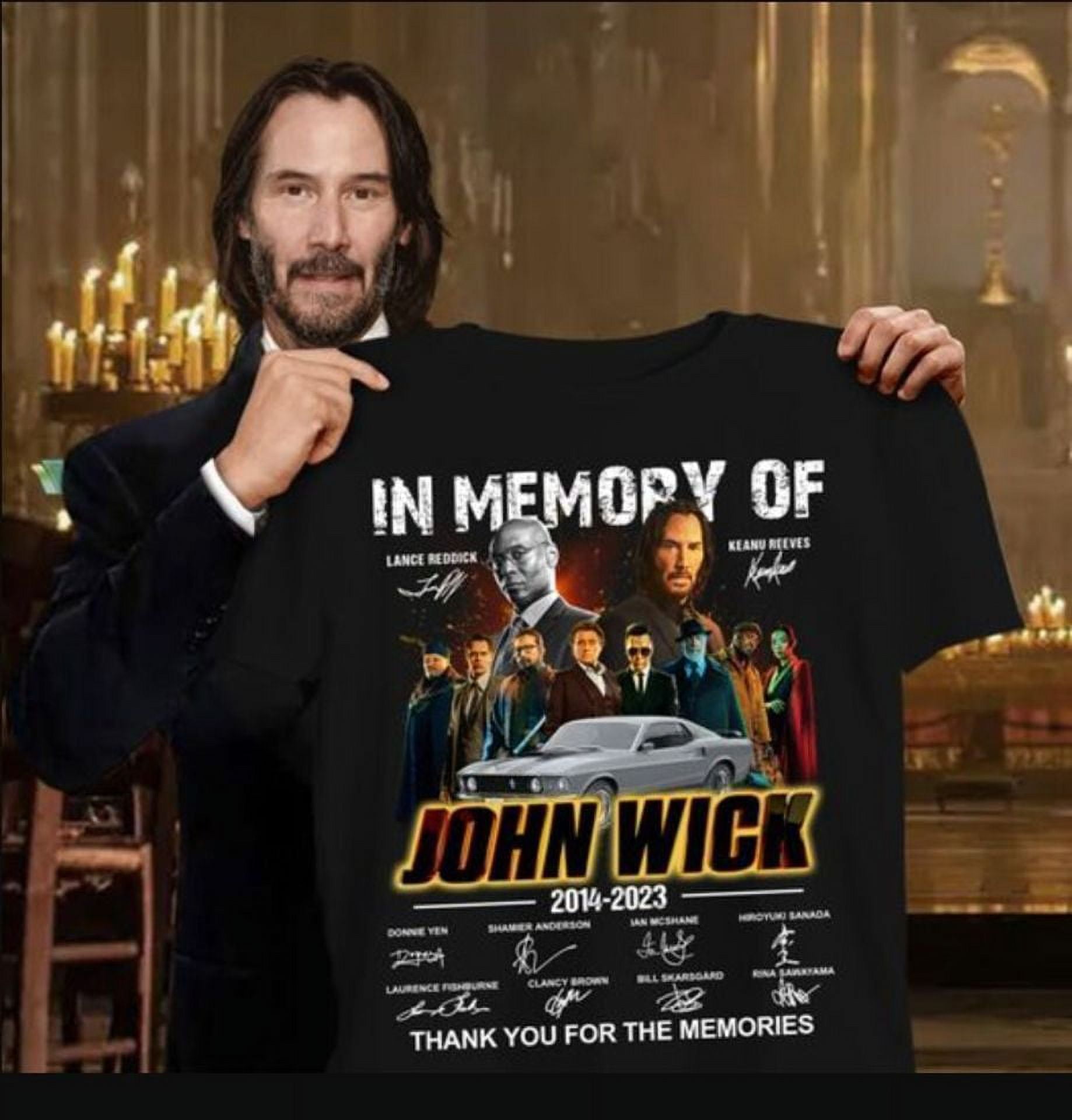 In Memory Of John Wick Shirt Fan Of John Wick Keanu Reeves Shirt
