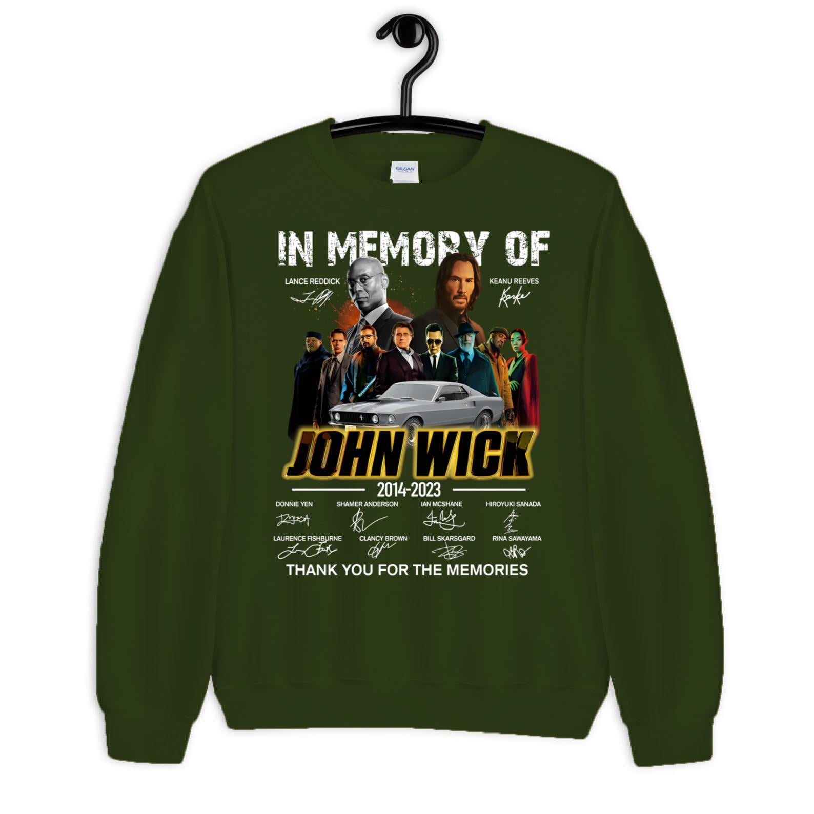In Memory Of John Wick Shirt Fan Of John Wick Keanu Reeves T-Shirt Up ...