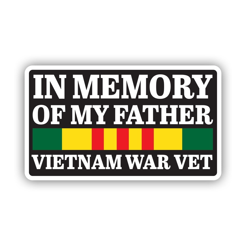 In Memory Vietnam Veteran Sticker Decal - Self Adhesive Vinyl ...