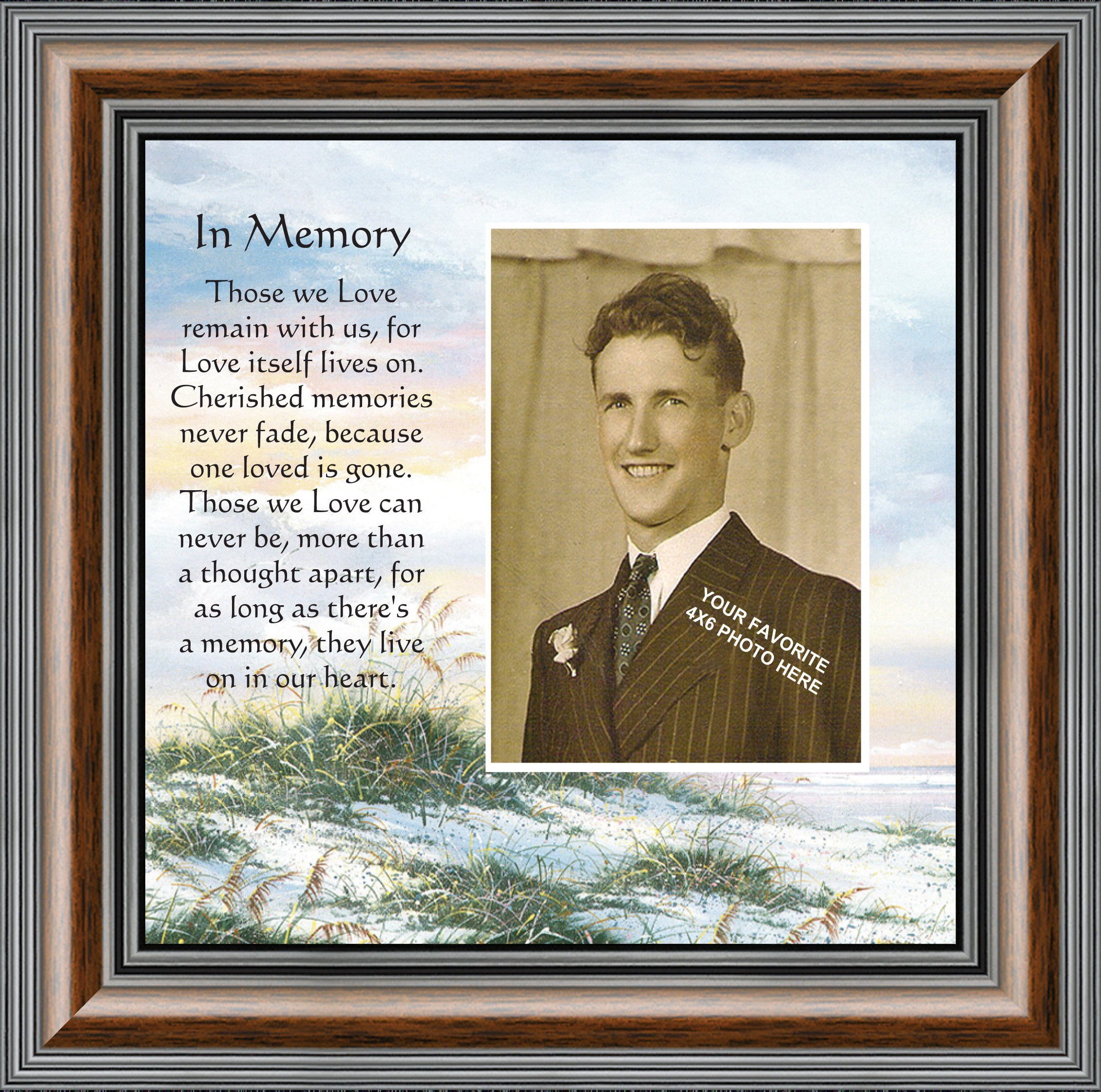 In Memory, for the Loss of Loved One, Sympathy or Condolence Framed ...