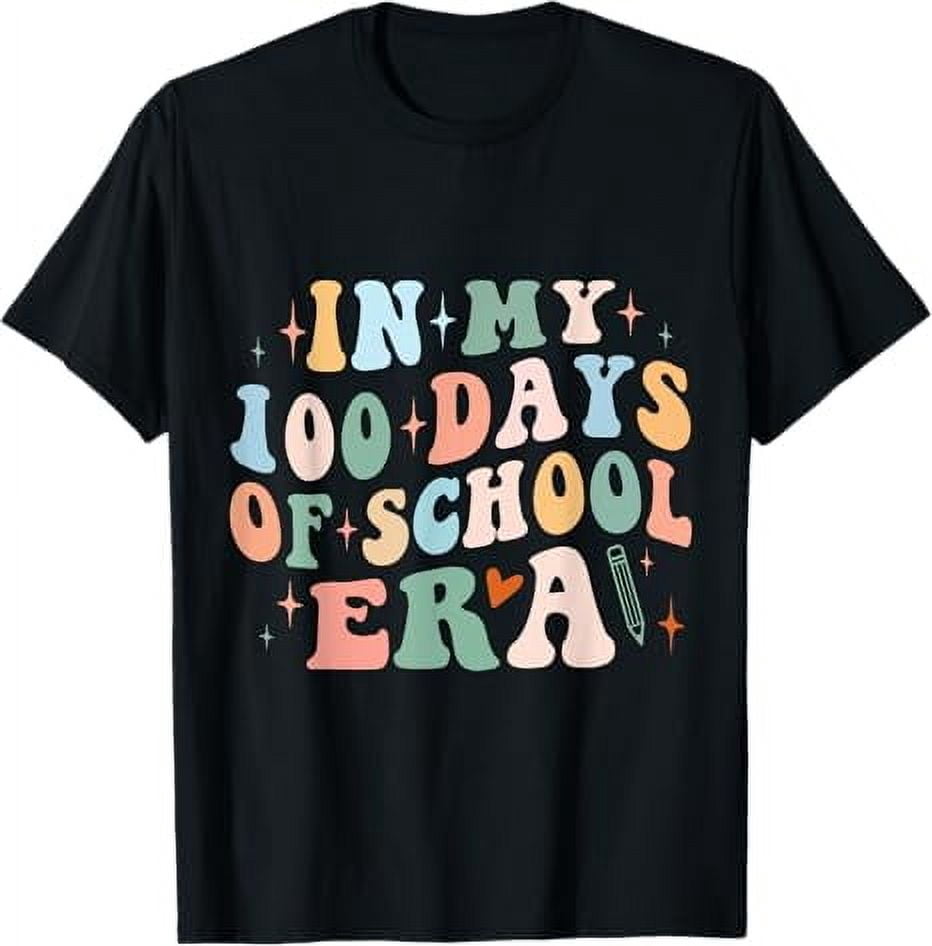 In My 100 Days of School Era Teacher Kids 100 Days Of School T-Shirt ...