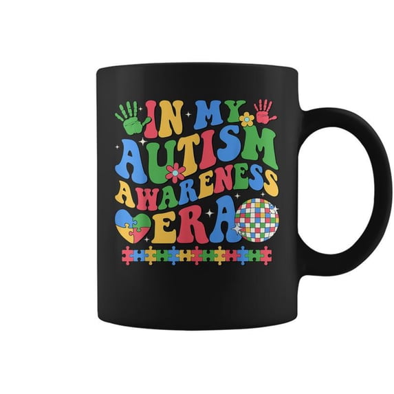 In My Autism Awareness Era Retro Disco In April We Wear Blue Coffee ...