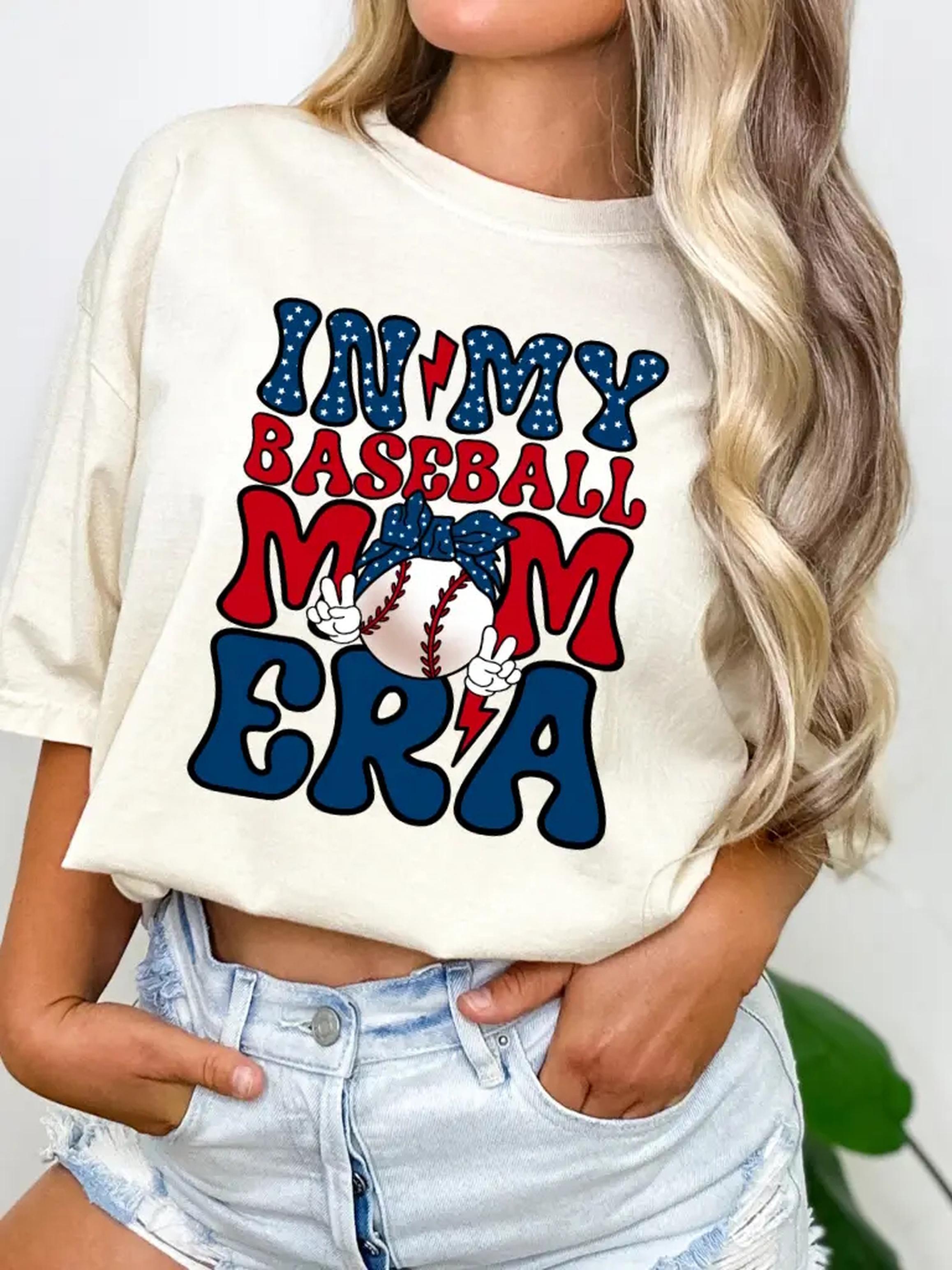 In My Baseball Mom Era Red White Blue, Uinsex Shirt, TeaBagTeaHouse ...