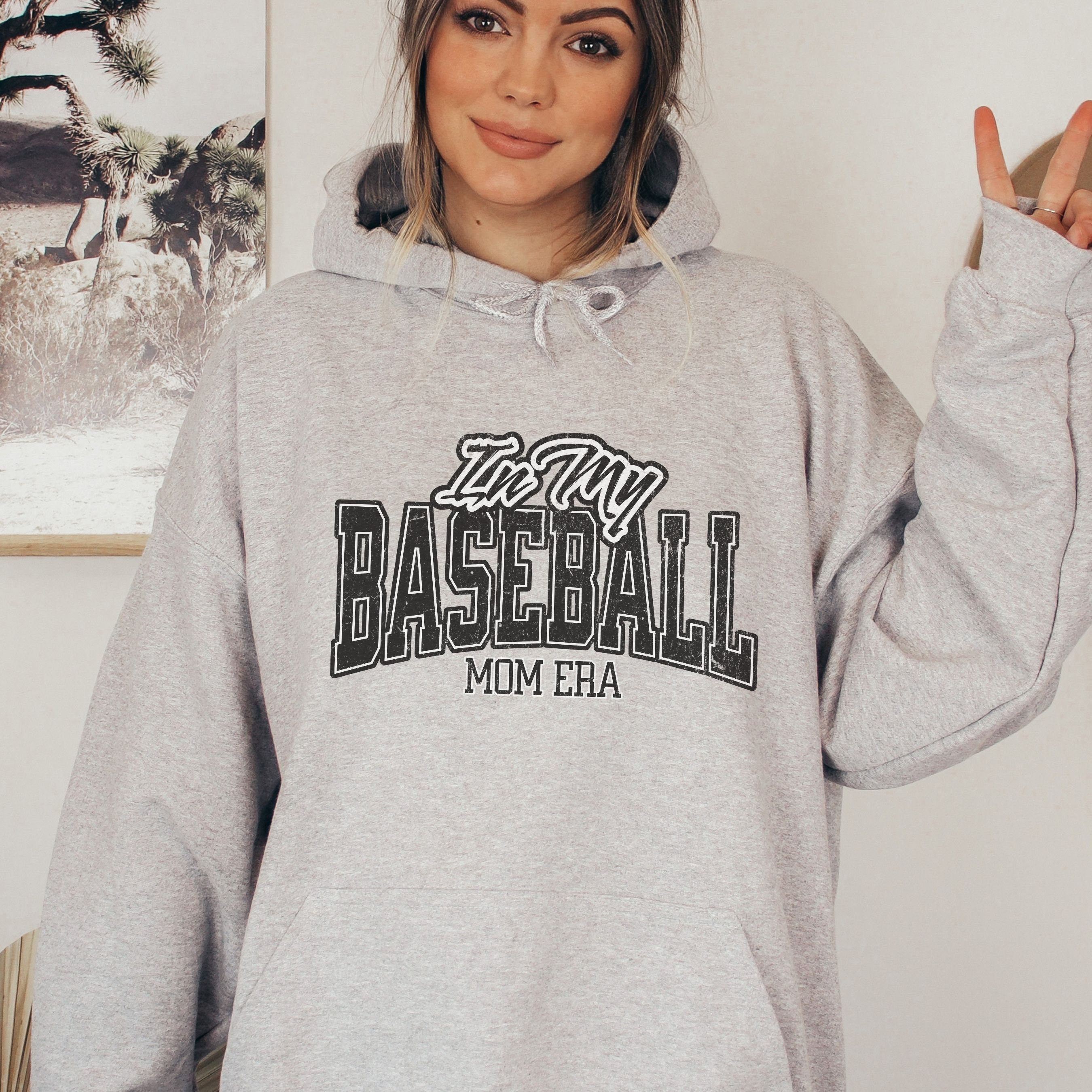 In My Baseball Mom Era Sweatshirt, Game Day Baseball Hoodie, Sports Mom ...