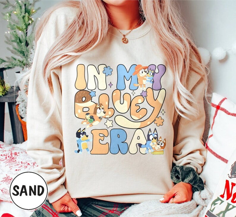 In My Bluey Era Sweatshirt, Bluey Mum Gift, Bluey Mom Chilli Heeler ...