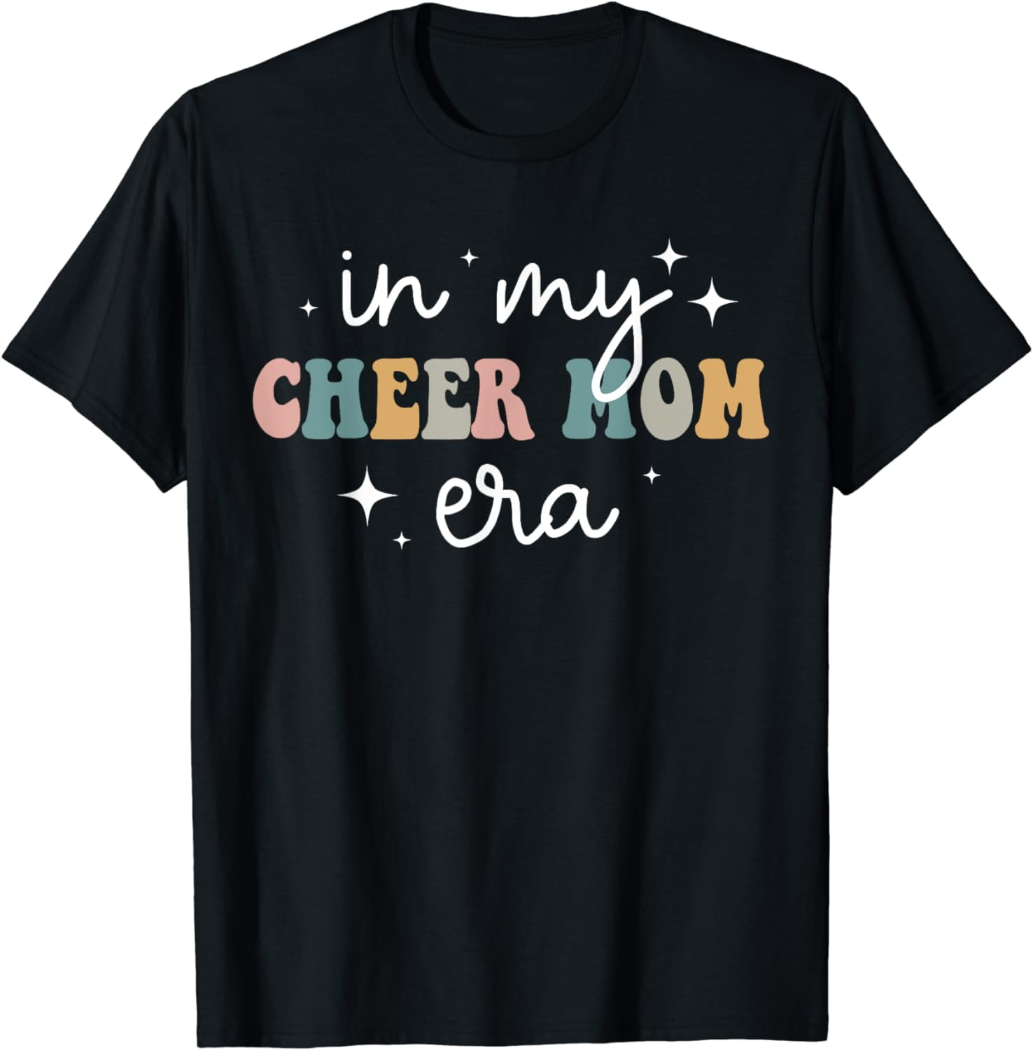 In My Cheer Mom Era Vintage Cheerleading Mother Football T-Shirt ...