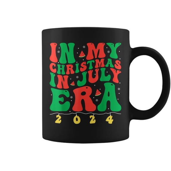 In My Christmas In July Era Groovy Xmas Summer Women Coffee - Walmart.com