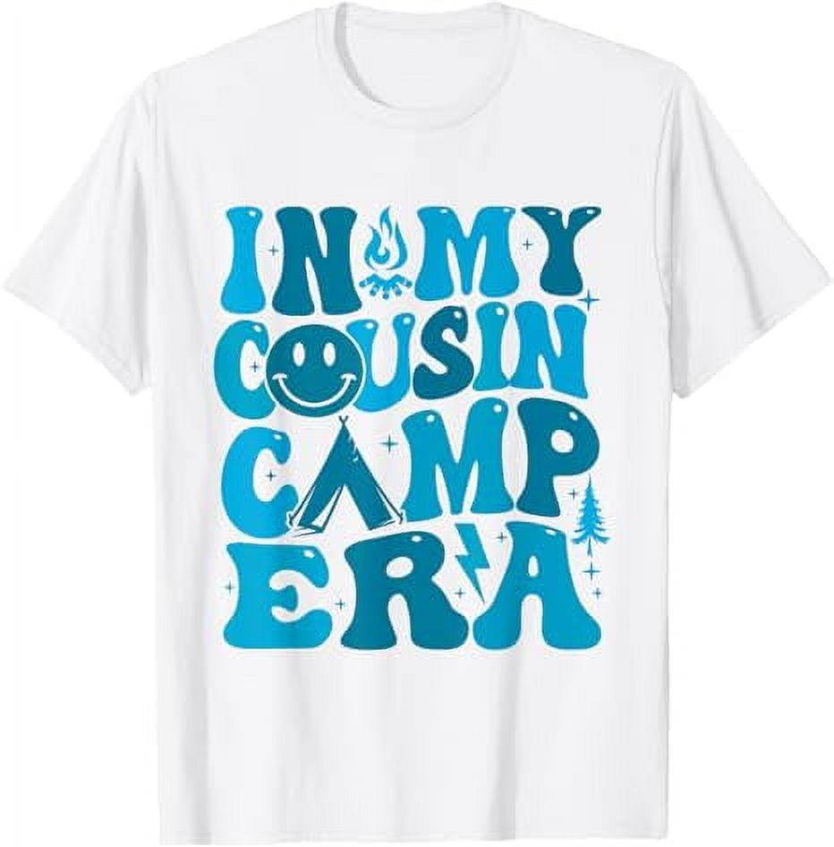 In My Cousin Camp Era Groovy Summer Camp T-Shirt - Walmart.com