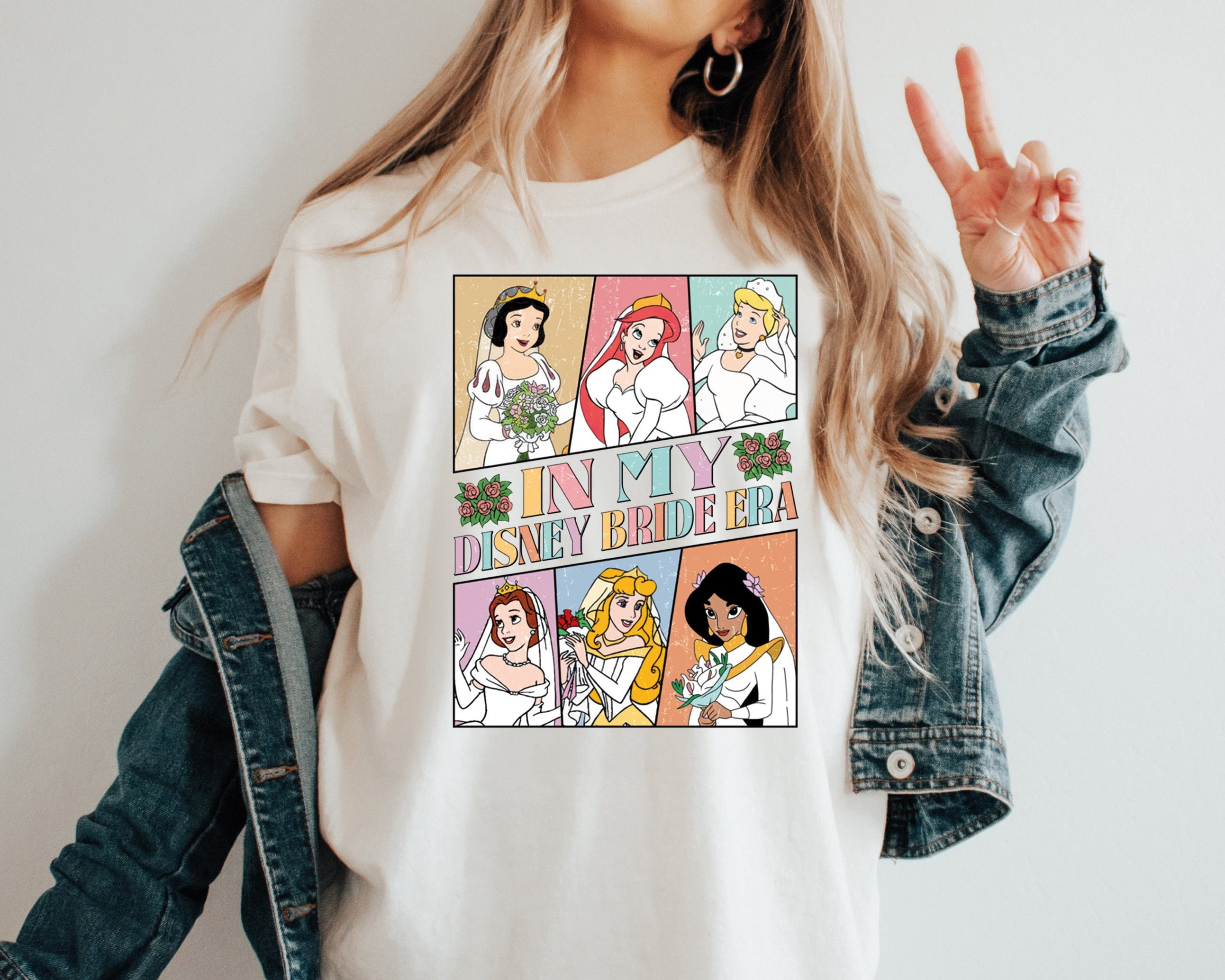 In My Disney Bride Era Shirt, Princess Bachelorette Party Shirt ...