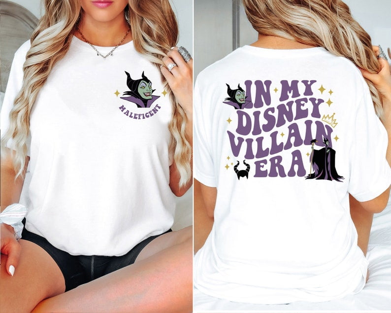 In My Disney Villain Era Shirt, Maleficent Shirt, Evil Queen Shirt, Disney Villains Shirt, Evil ...