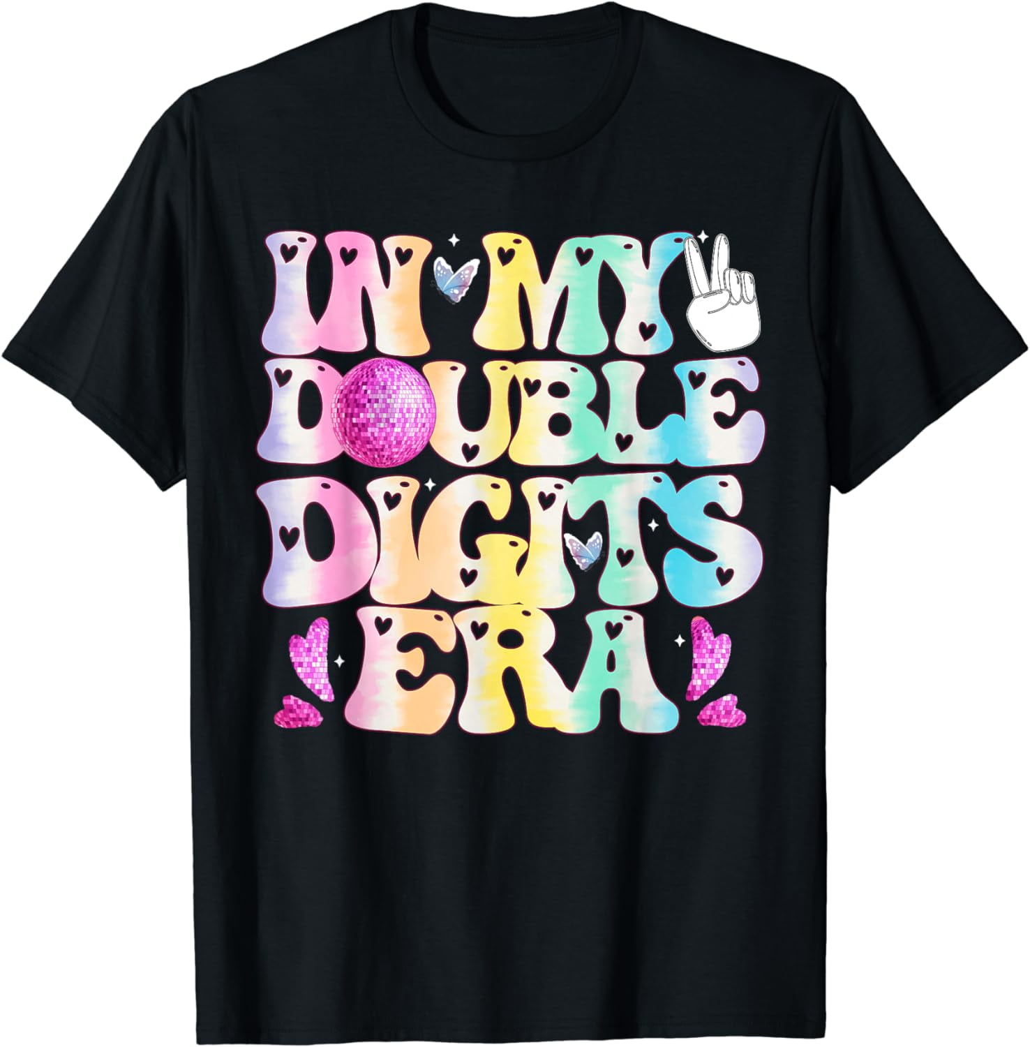 In My Double Digits Era 10th Birthday Version 10 Year T-Shirt - Walmart.com