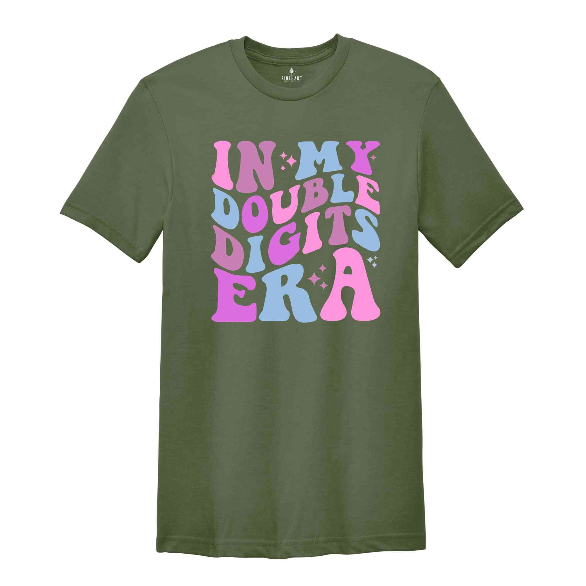 In My Double Digits Era Shirt, Double Digits Shirt, Birthday Shirt ...