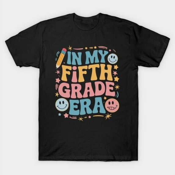 In My Fifth Grade Era Back To School Groovy Graphic - Perfect Birthday ...