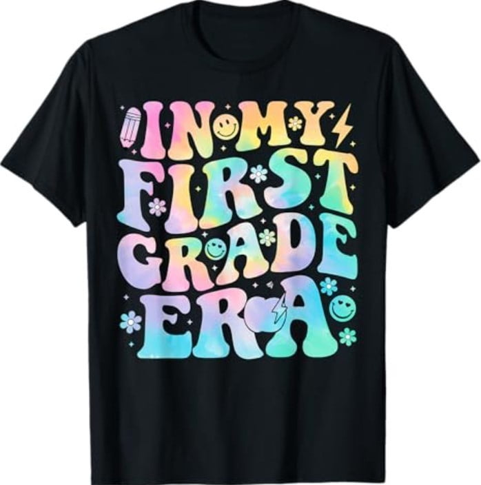 In My First Grade Era Girl Tie Dye 1st Grade Back to School T-Shirt ...