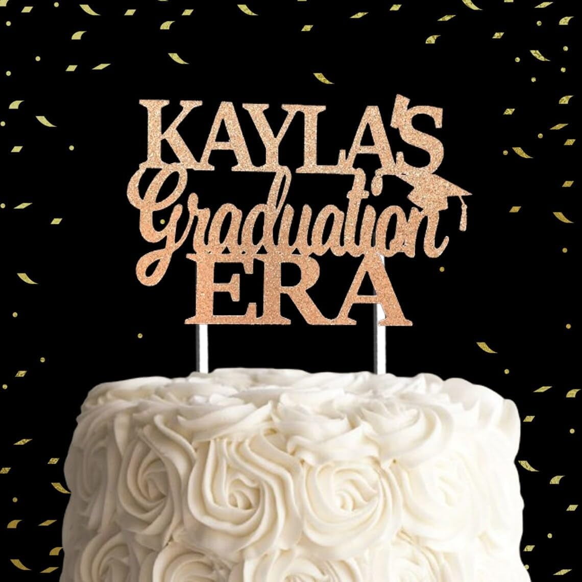 In My Graduation Era Cake Topper, Custom Name Topper 2025, Graduation ...