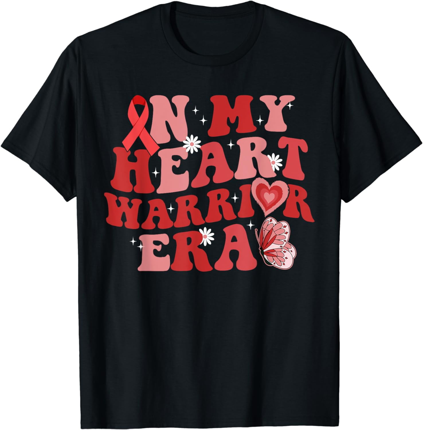 In My Heart Warrior Era CHD Heart Disease Awareness T-Shirt - Walmart.com