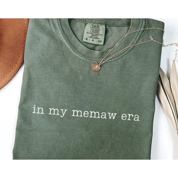 In My Memaw Era Shirt, Memaw Shirt, Grandma Tshirt, Memaw, New Memaw ...