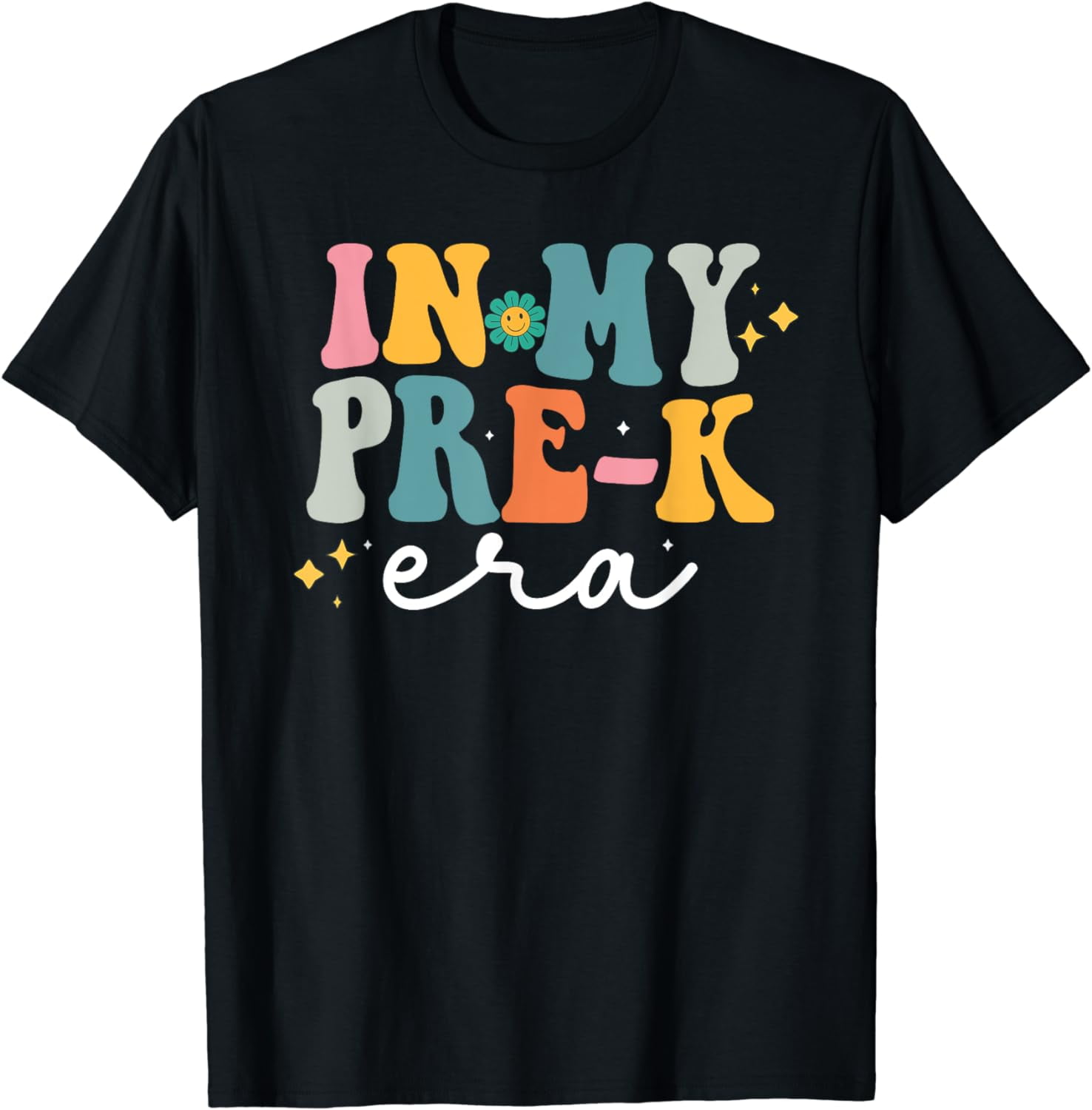 In My Pre-K Era Back To School Retro Groovy Pre-K Teachers T-Shirt ...