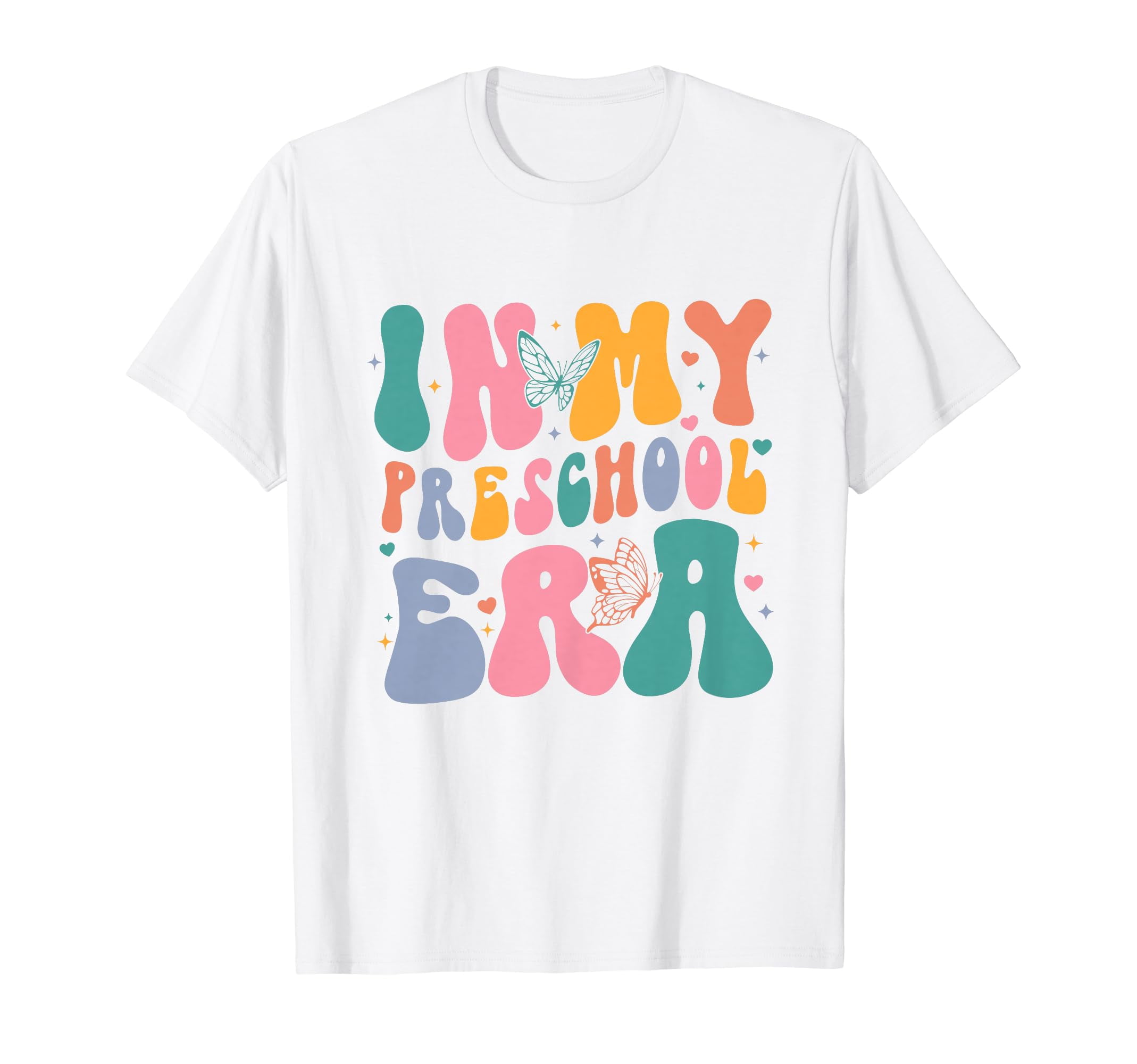 In My Preschool Era Cute Groovy Back To School Kids Shirt T-Shirt ...