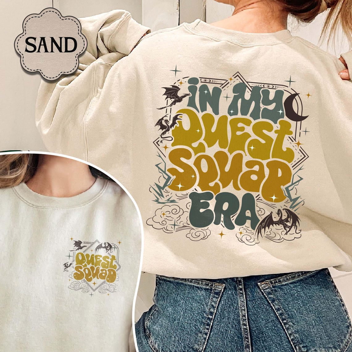 In My Quest Squad Era Sweatshirt, Ridoc Onyx Storm Shirt, Merch, Dragon ...