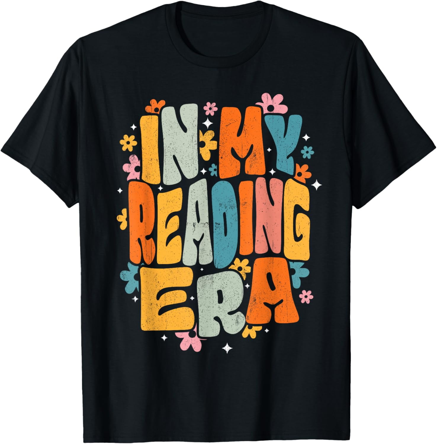In My Reading Era Groovy Reader Librarian Teacher Book Lover T-Shirt ...