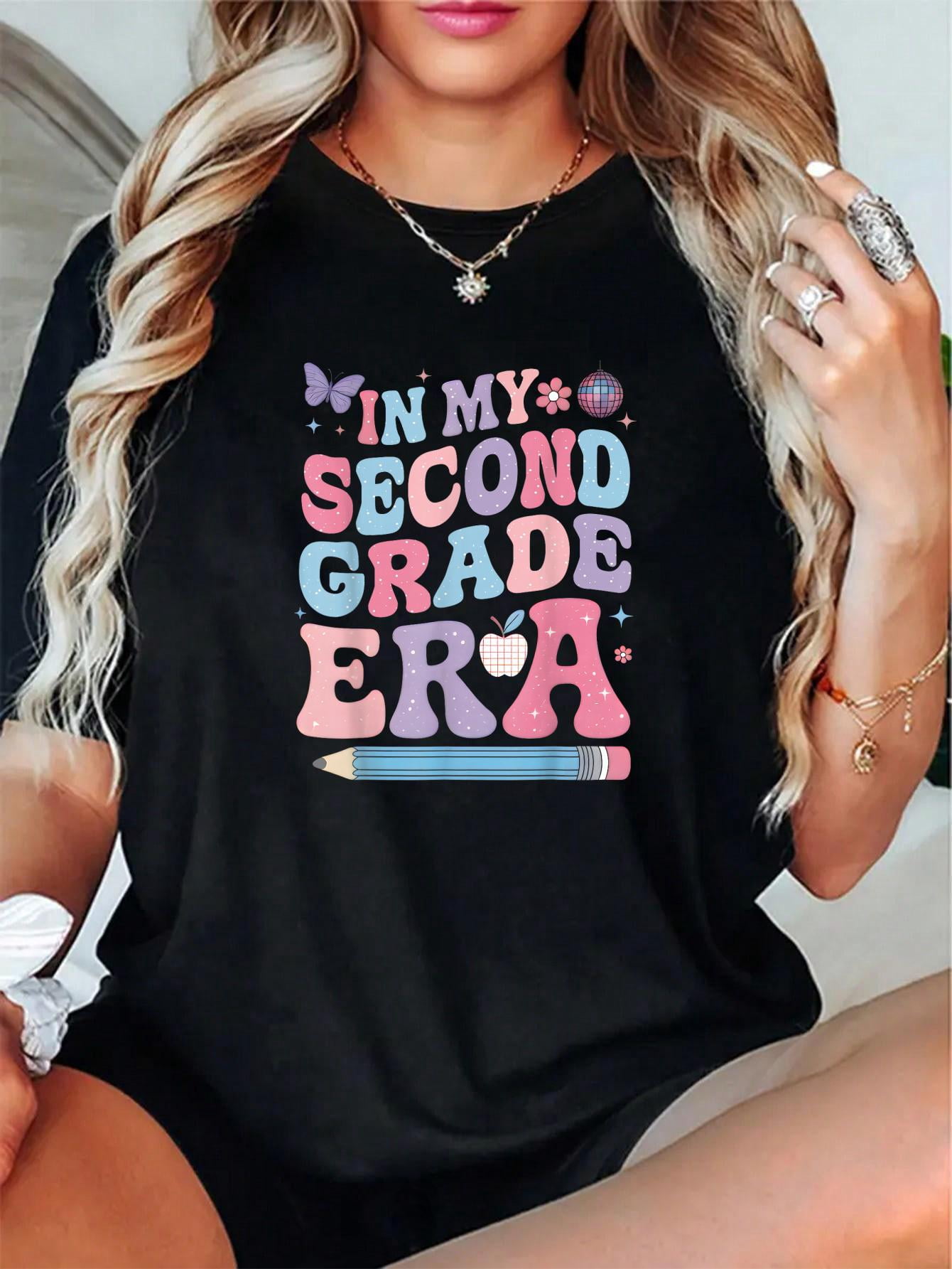 In My Second Grade Era Girl Back To School 2nd Grade Teacher T-Shirt ...