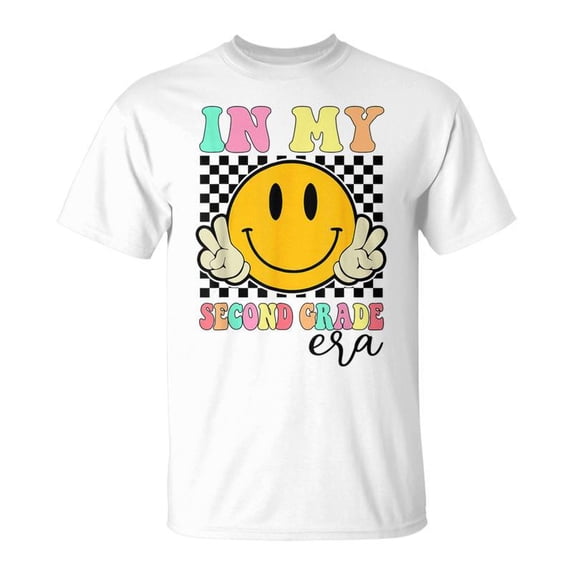 In My Second Grade Era Smile Face Back To School 2Nd Grade TShirt ...