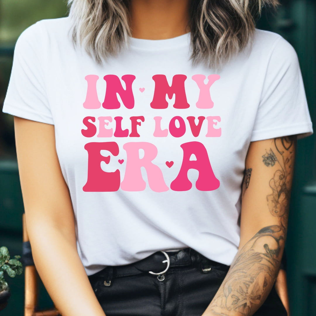 In My Self Love Era . Strength Quote . White T-shirt . White Graphic ...