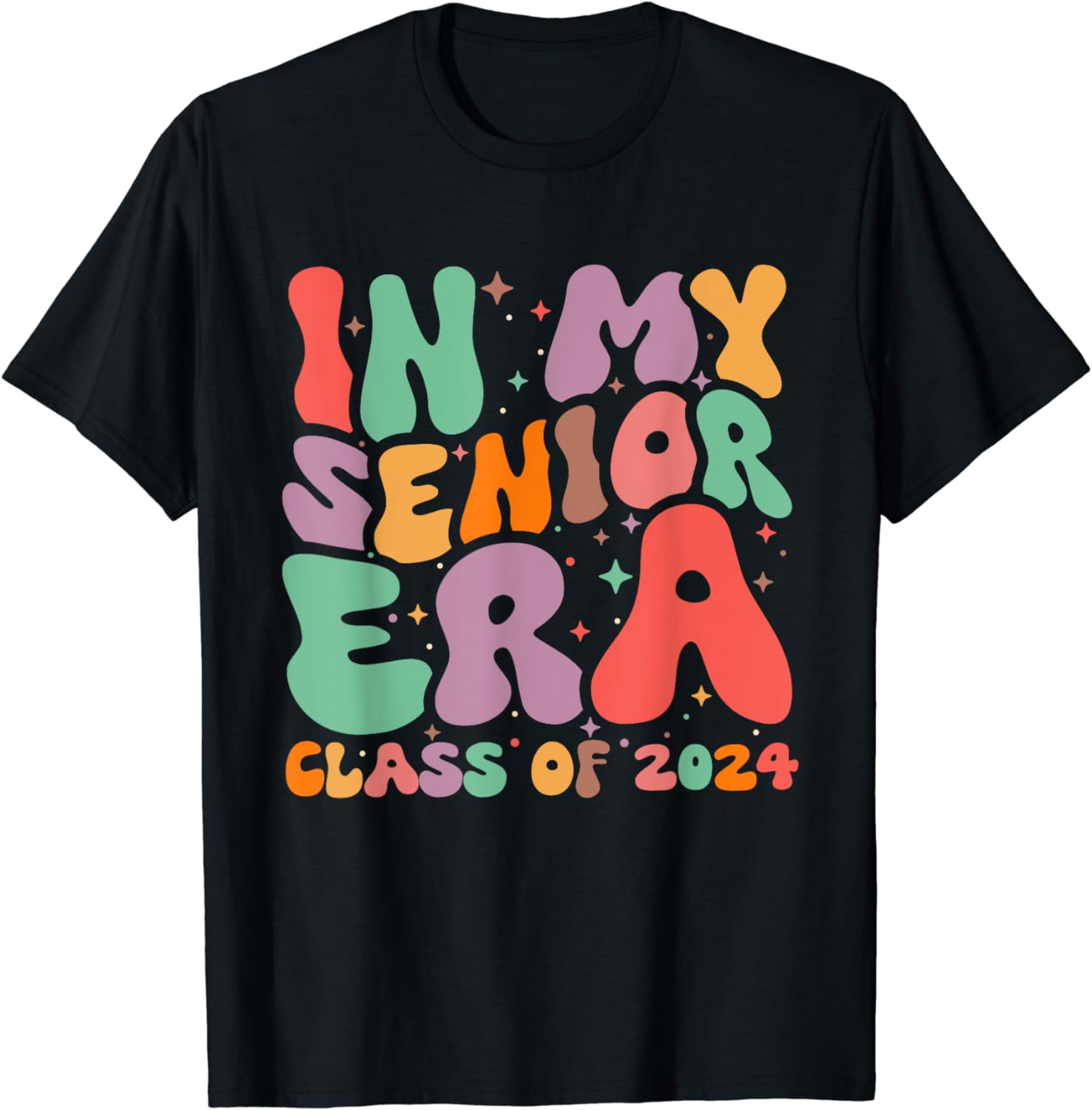 In My Senior Era Groovy Retro Class of 2024 Graduation Gifts T-Shirt ...