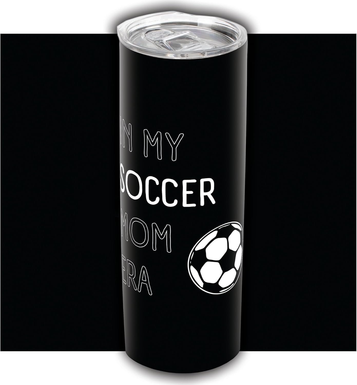 In My Soccer Mom Era Ball Sport Wrap-Around Design 20 Ounce Stainless ...