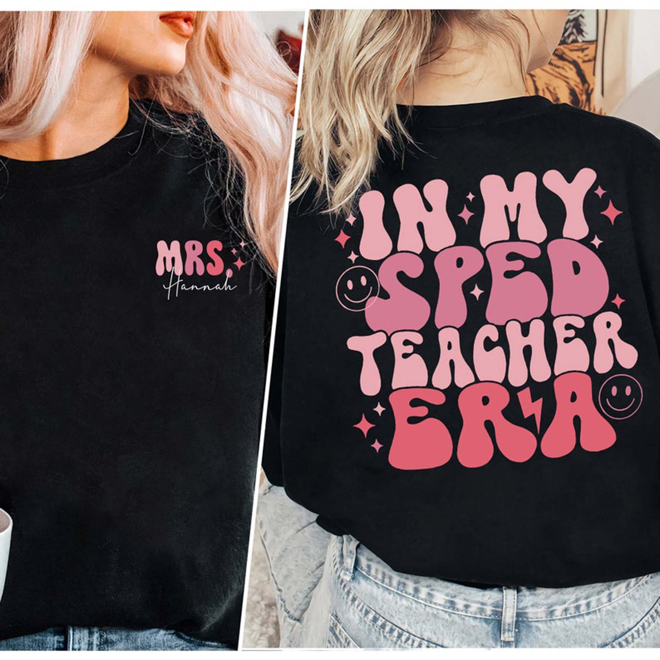 In My Sped Teacher Shirt, Sped Teacher Gift, Custom Name Teacher Shirt ...