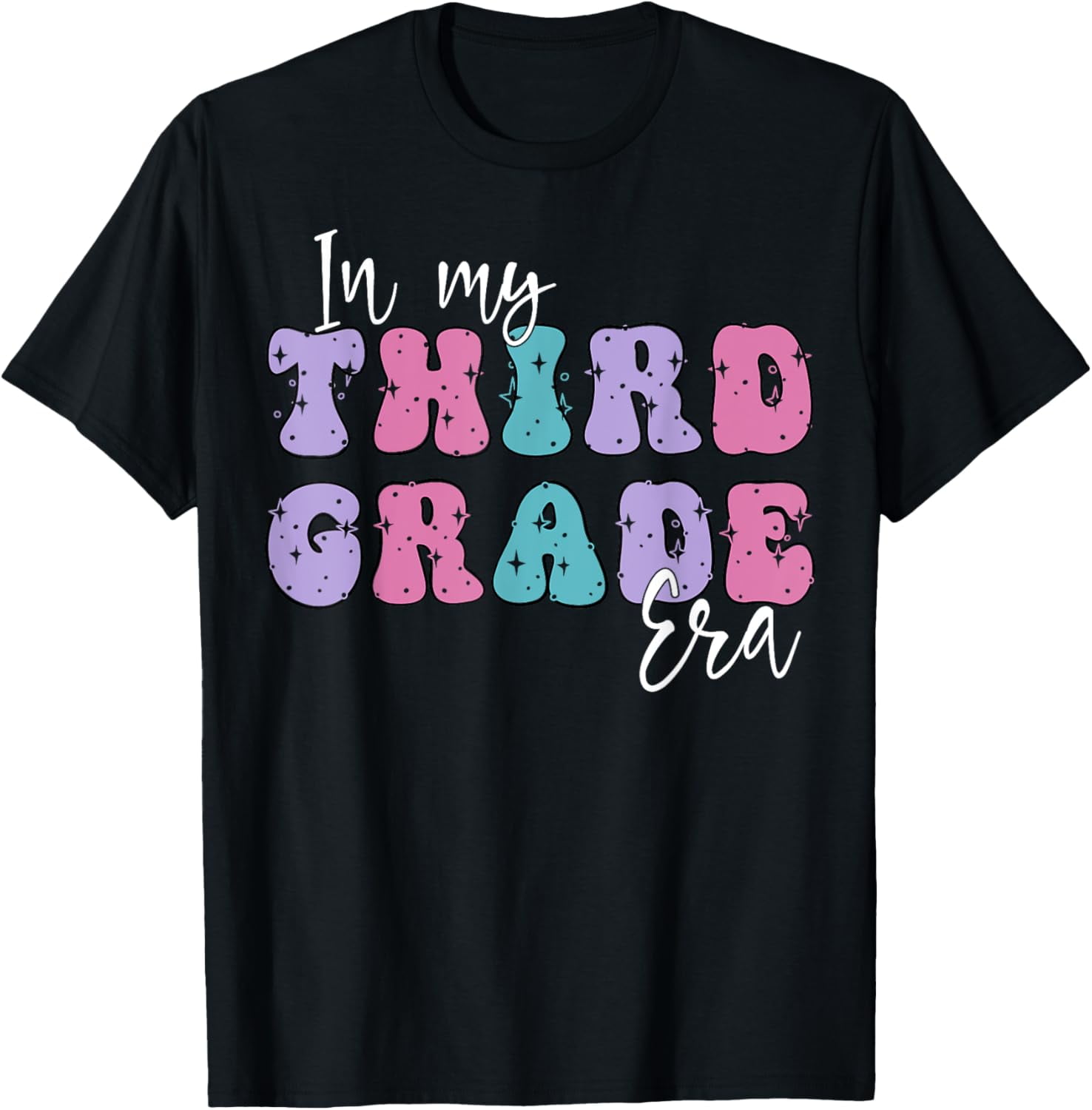In My Third 3rd Grade Era Groovy Back To School Teacher Kids T-Shirt ...