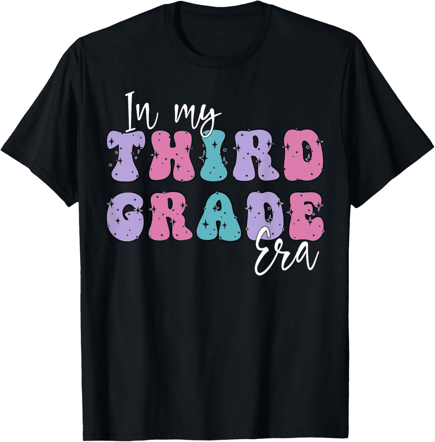 In My Third 3rd Grade Era Groovy Back To School Teacher Kids T-Shirt ...