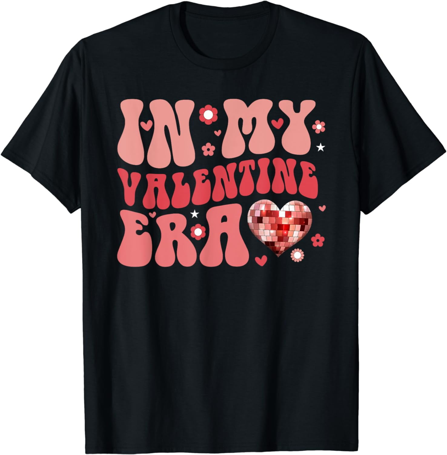 In My Valentine Era Cute Valentine's Day Girls Kids Retro T-Shirt ...