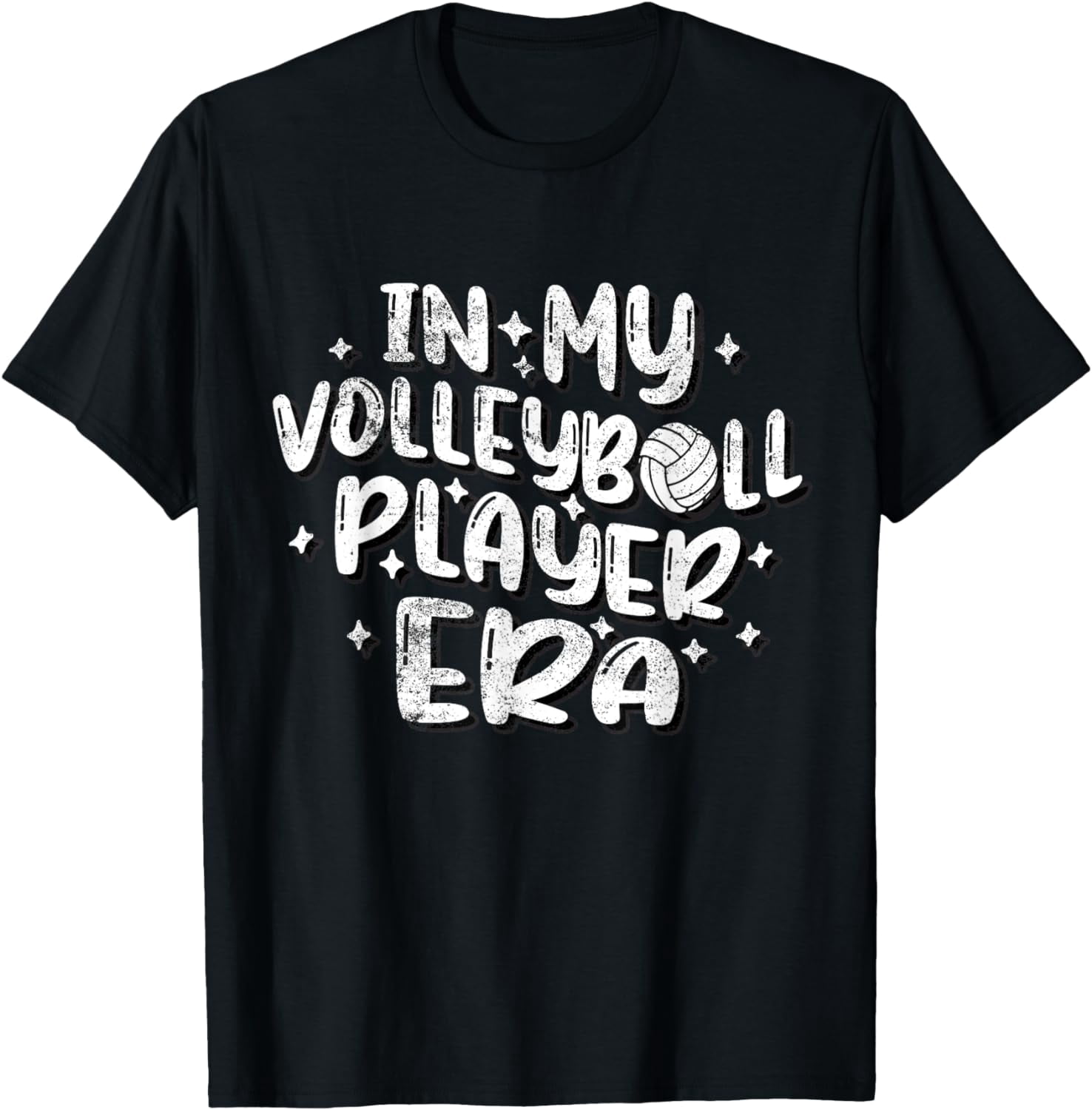 In My Volleyball Player Era - Funny Player Volleyball Groovy T-Shirt ...