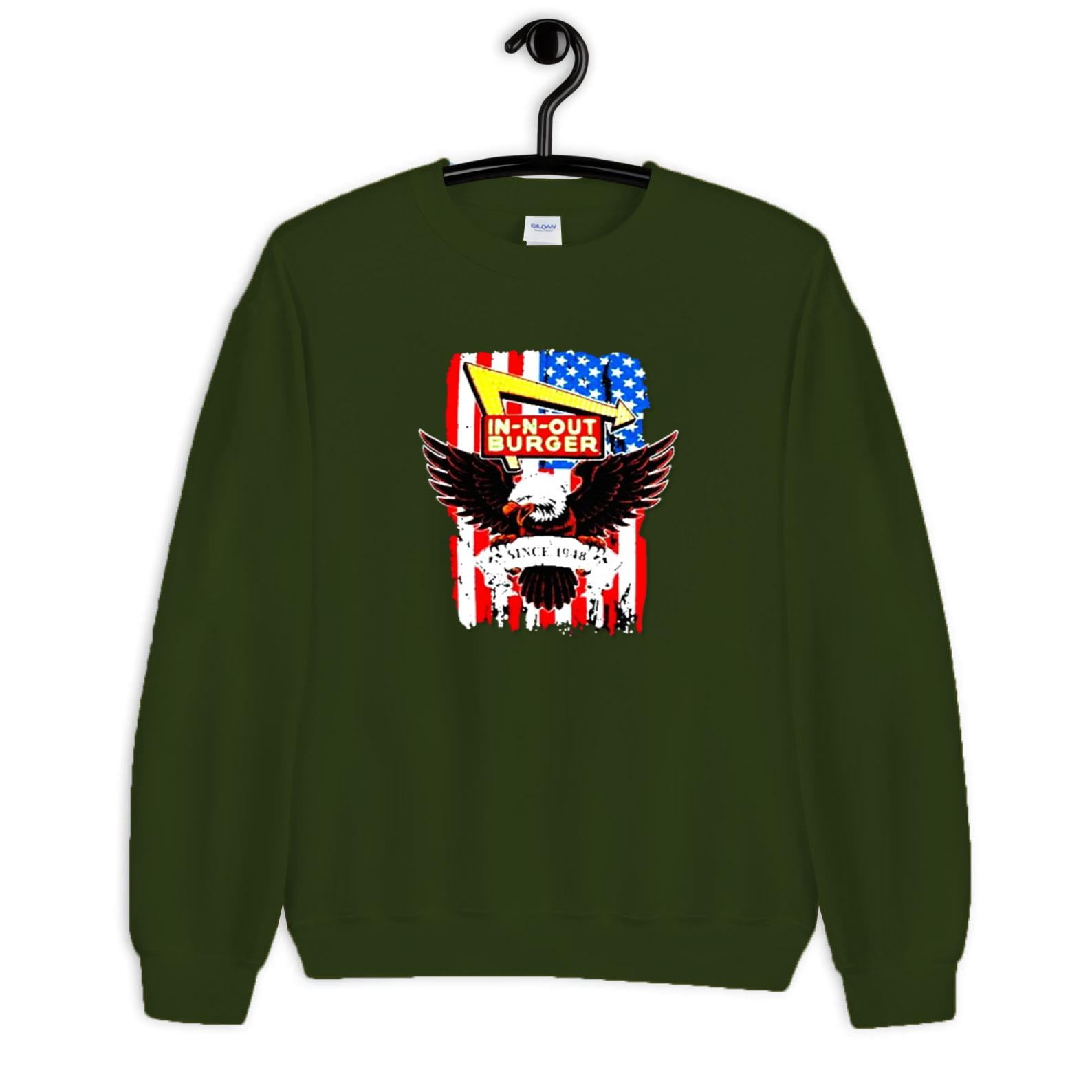 In N Out Burger Since 1948 Eagle sweat shirts- New - Walmart.com