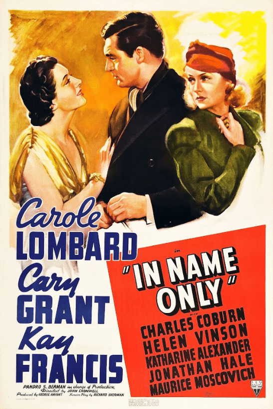 In Name Only 1939 Movie Poster 24x36 - Romantic Drama, Classic Film ...