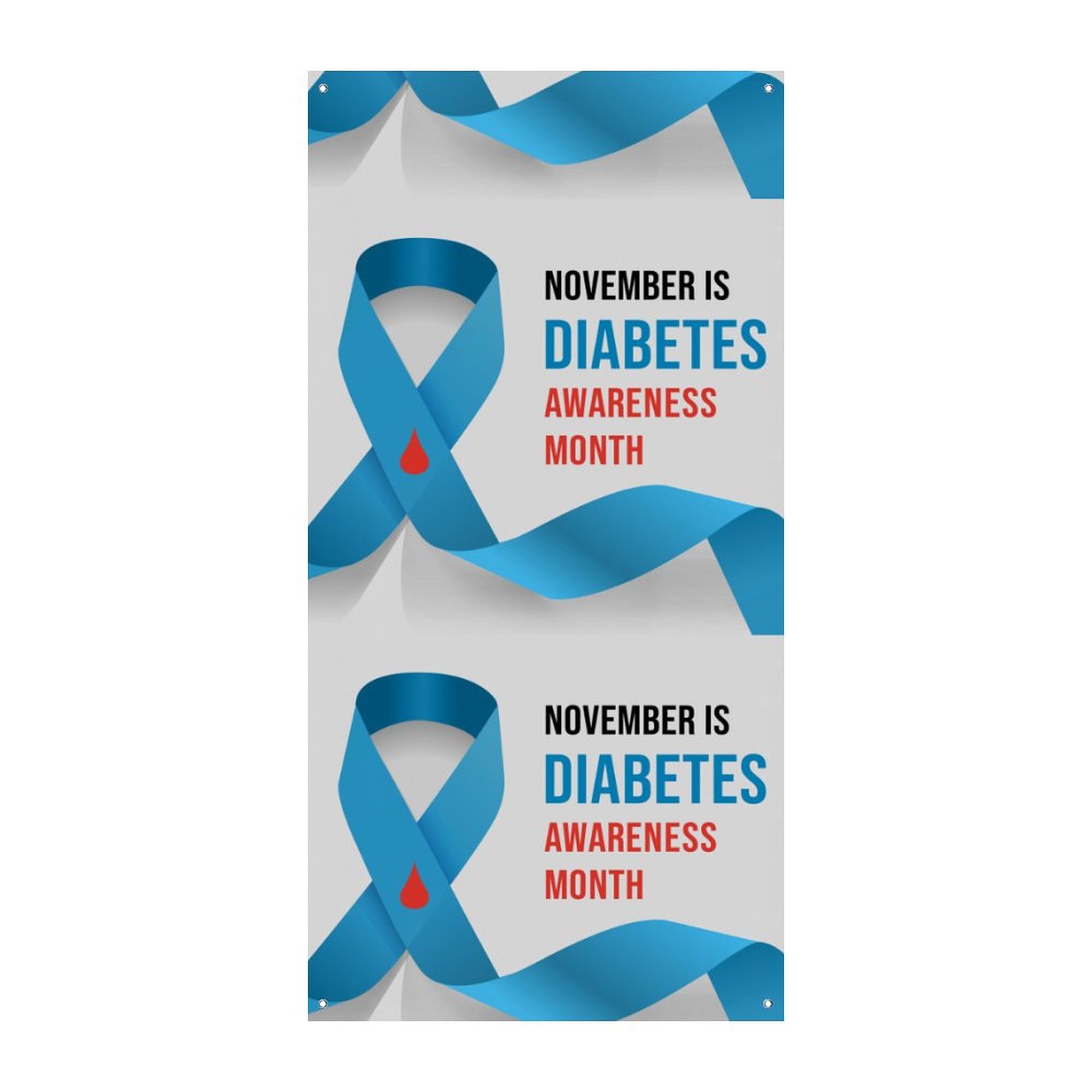 In November Diabetes Awareness Month Door Cover Banners Flag Hanging ...